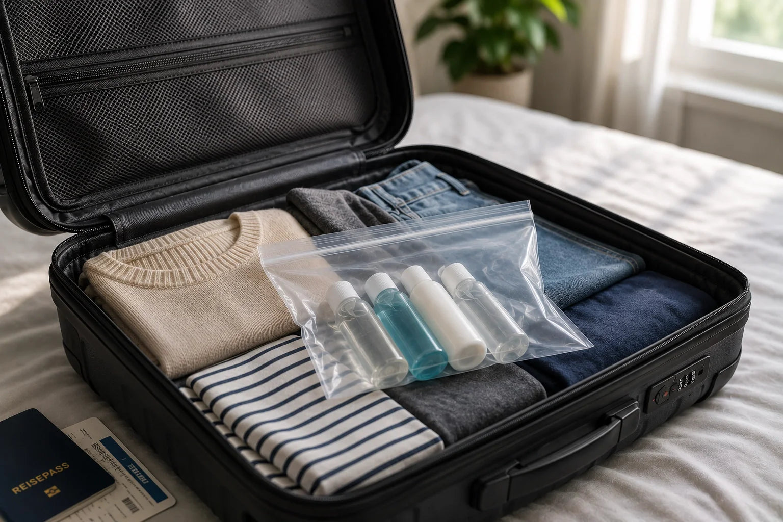 Liquids in Hand Luggage 2026: 100ml Rule & Tips – Markenkoffer